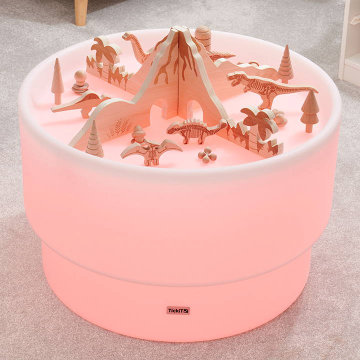 Sensory Discovery Table with Castle, Jurassic or Space Dividers - Early ...