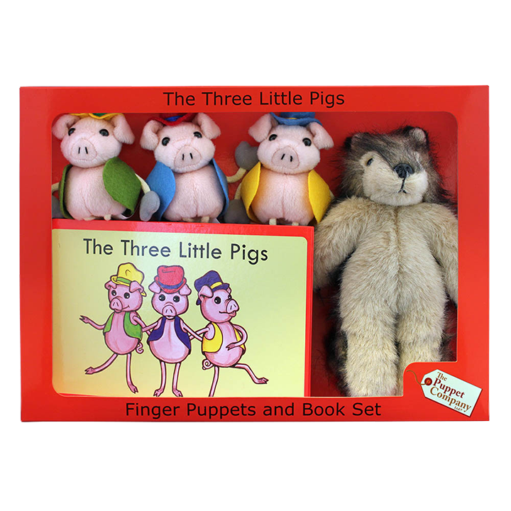 Finger Puppet & Story Set - The Three Little Pigs - Early Years Direct