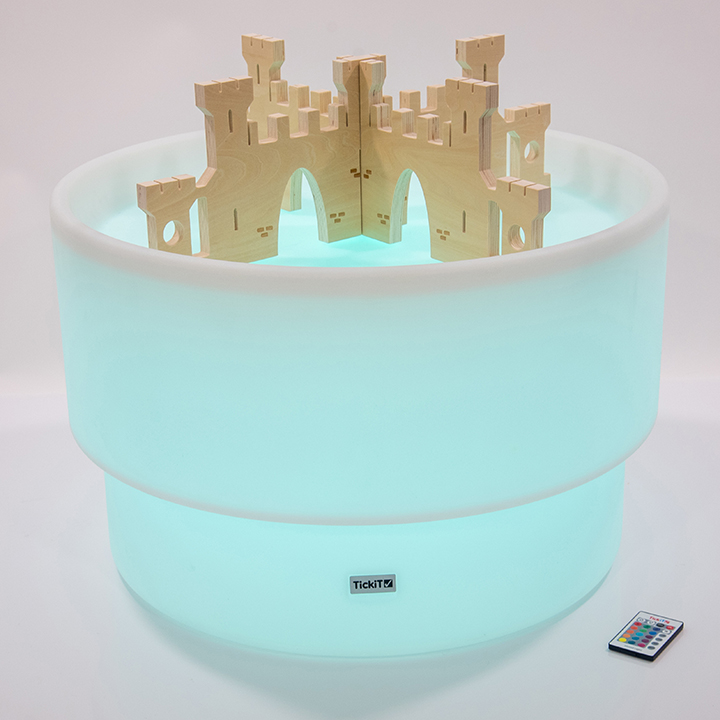 Sensory Discovery Table with Castle, Jurassic or Space Dividers - Early ...