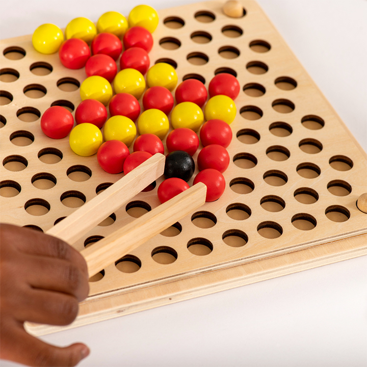 Wooden Fine Motor Pattern Balls - Early Years Direct