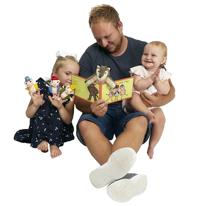 Finger Puppet & Story Set - The Three Little Pigs - Early Years Direct